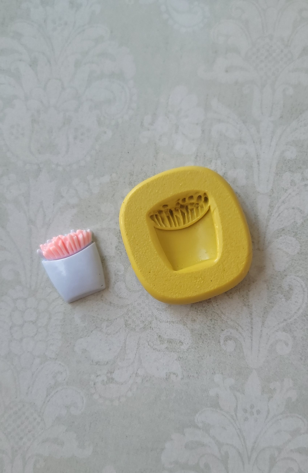 French Fries Silicone Mold Chocolate Mold Fondant for Clay Dollhouse ...