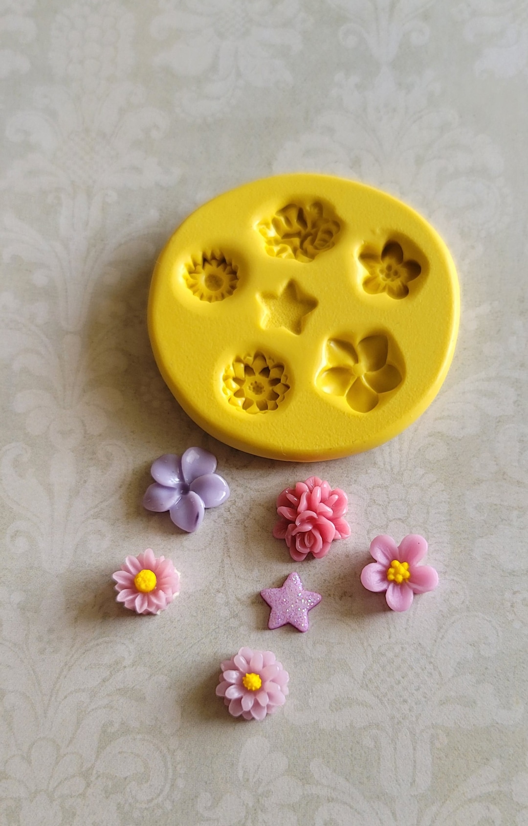 Mini Flowers Silicone Mold Rose Mold for Chocolate Lily Mold for ...