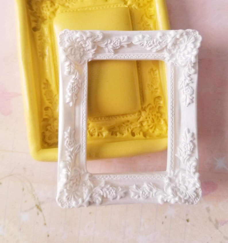 Big Rectangle Frame Silicone Mold: Fondant, Chocolate, Clay - Etsy