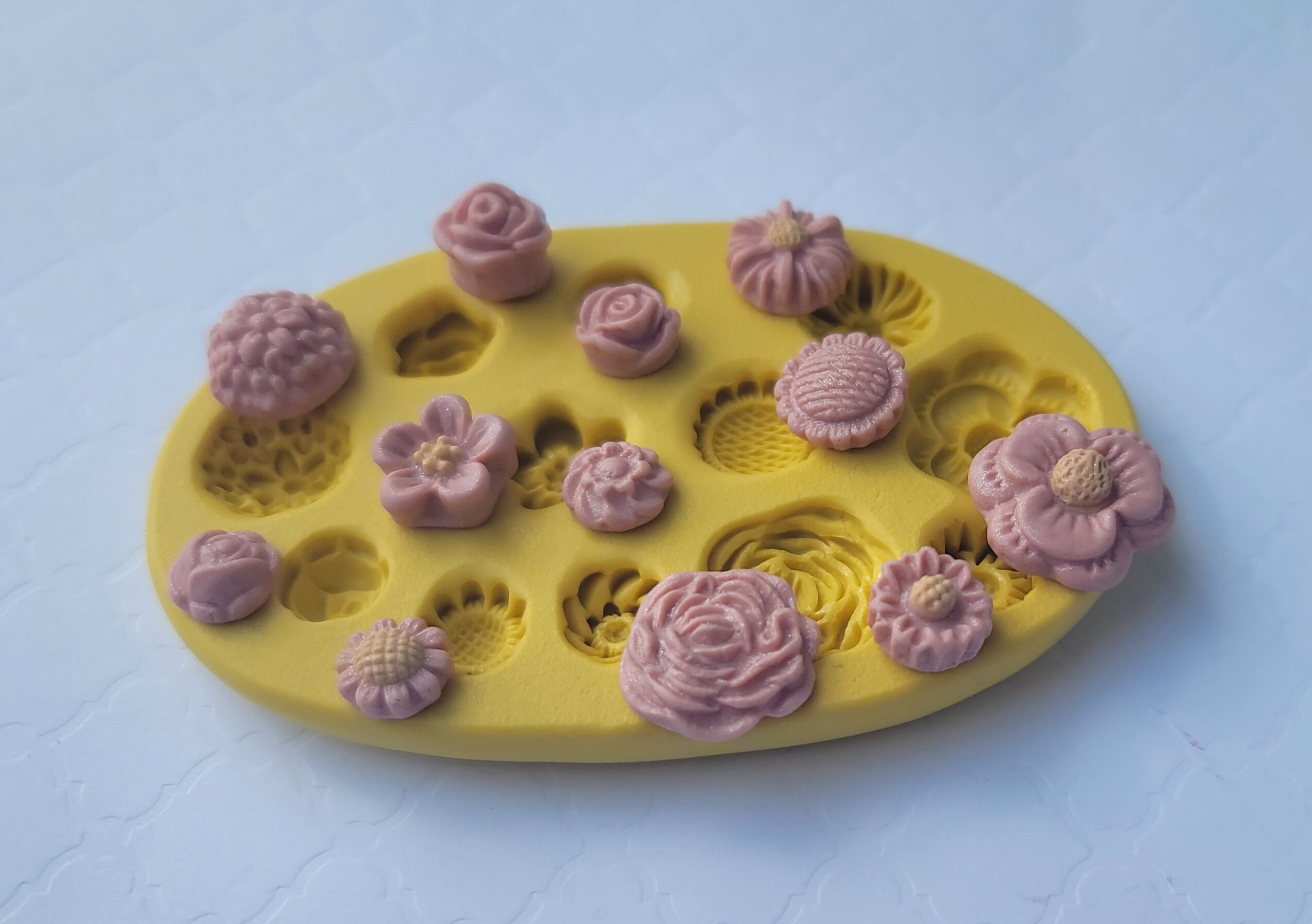 Mini Flowers Silicone Mold Rose Mold for Chocolate Mold for | Etsy