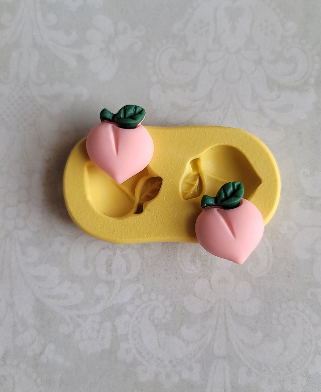 Peach Silicone Mold Fruit Mold for Chocolate Mold for Fondant for ...