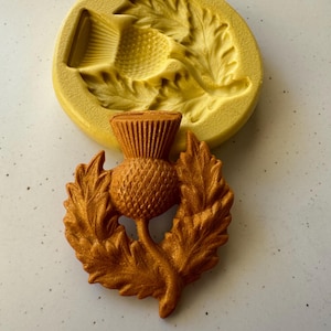 Thistle Silicone Mold Irish Fondant Chocolate Flower Mold for Polymer ...