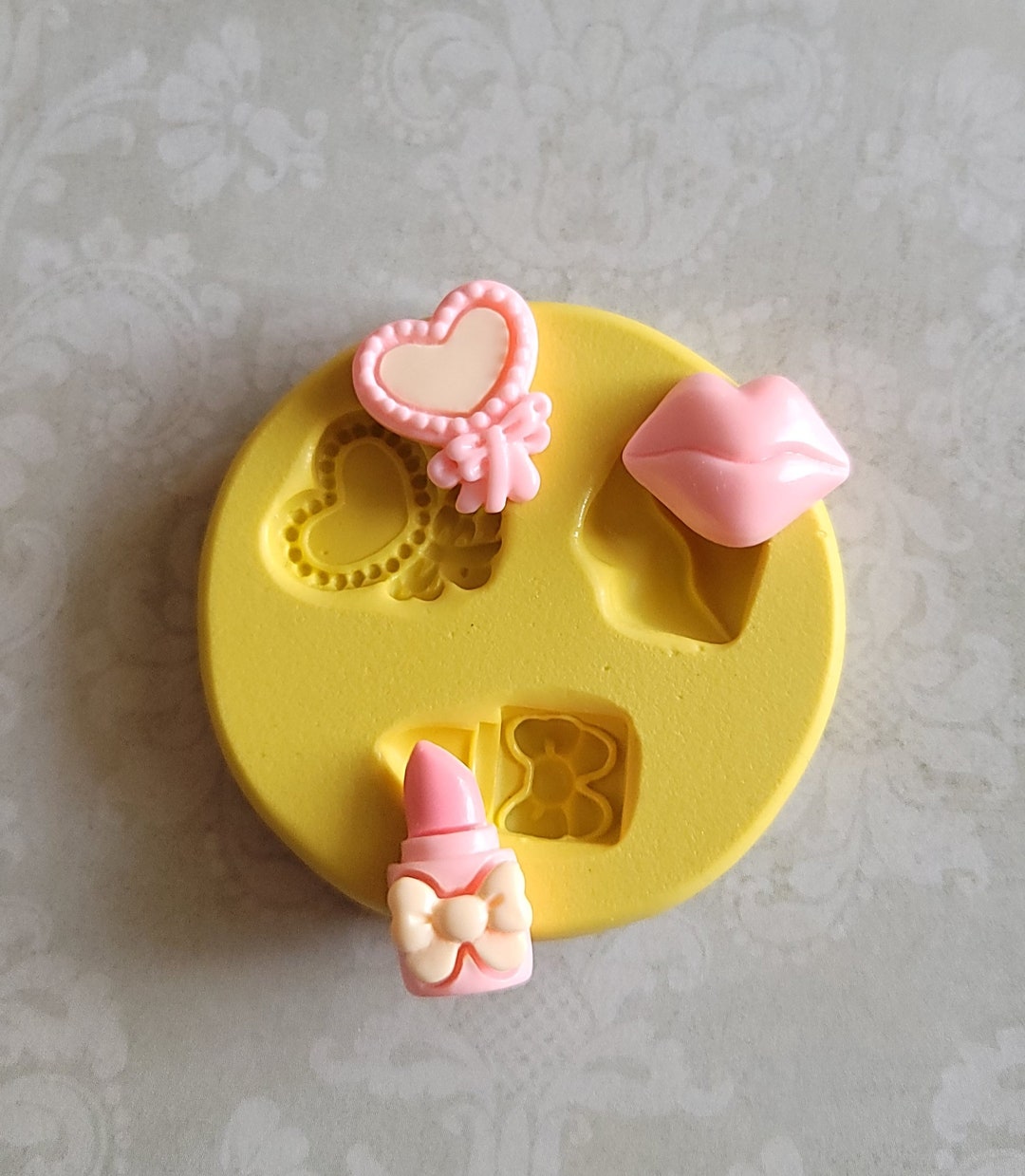 Lipstick Silicone Mold for Chocolate Mirror Mold Lips Mold for Polymer ...