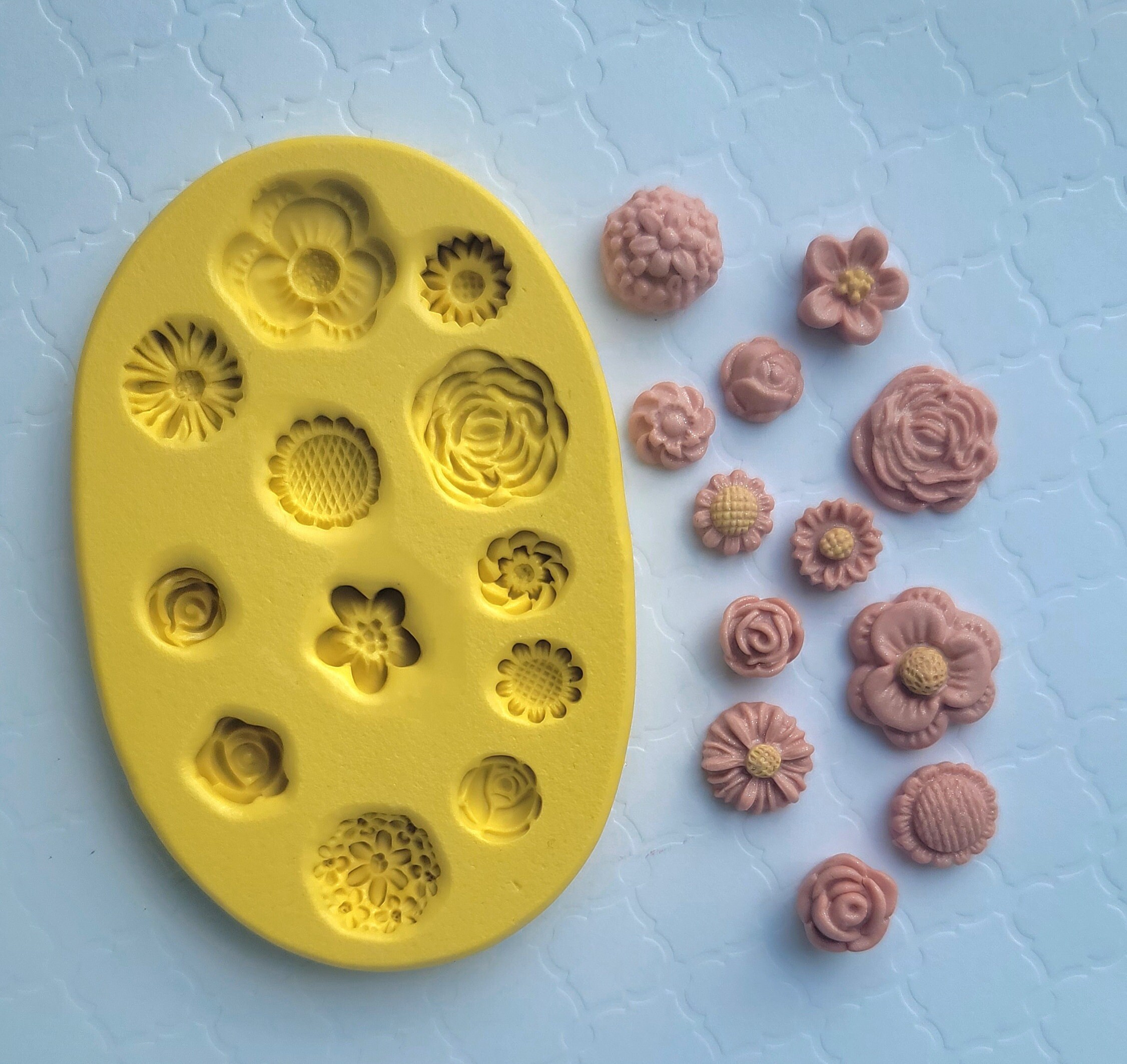 Mini Flowers Silicone Mold Rose Mold for Chocolate Mold for - Etsy