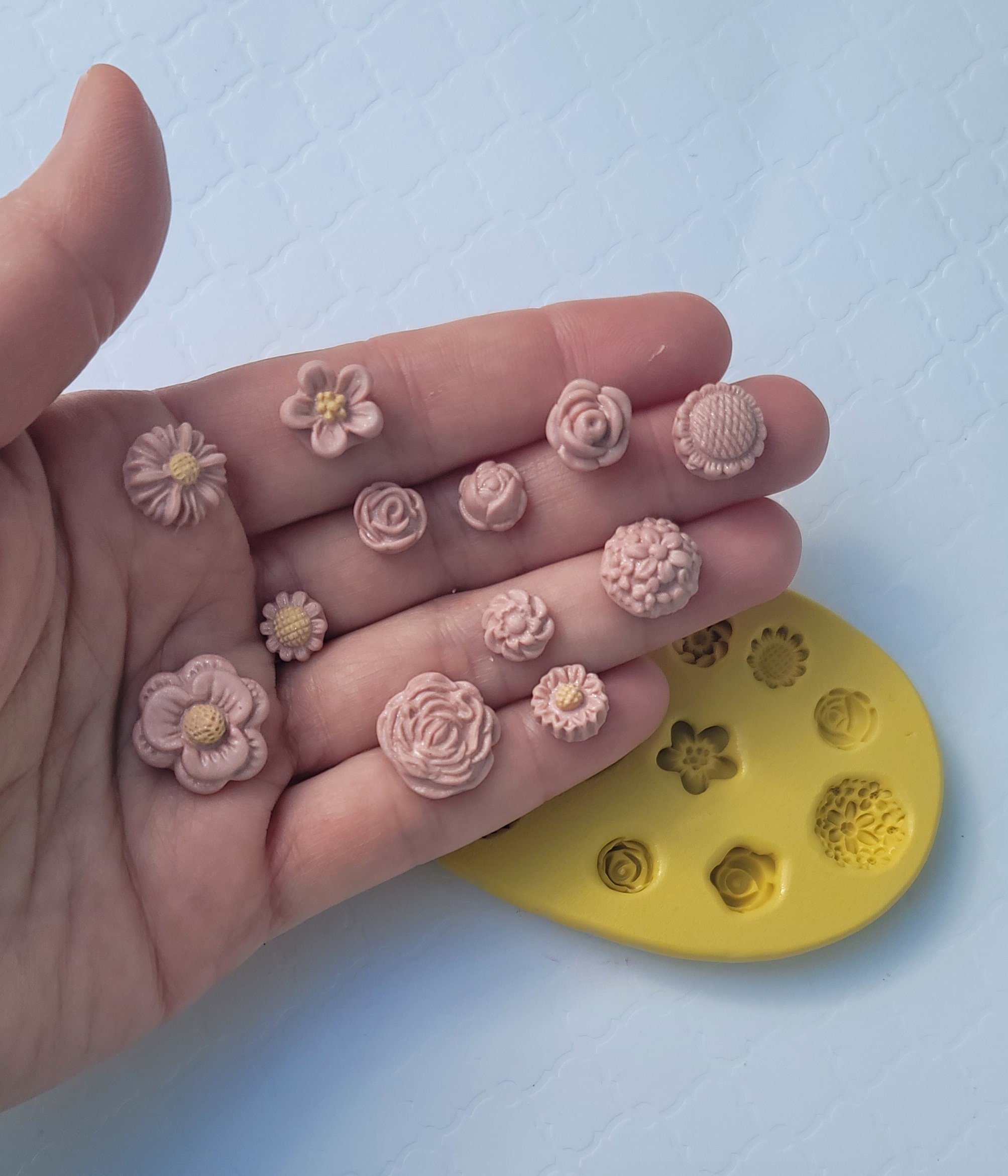 Mini Flowers Silicone Mold Rose Mold for Chocolate Mold for - Etsy