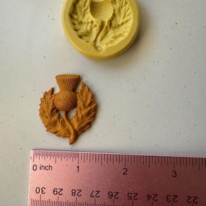 Thistle Silicone Mold Irish Fondant Chocolate Flower Mold for Polymer ...