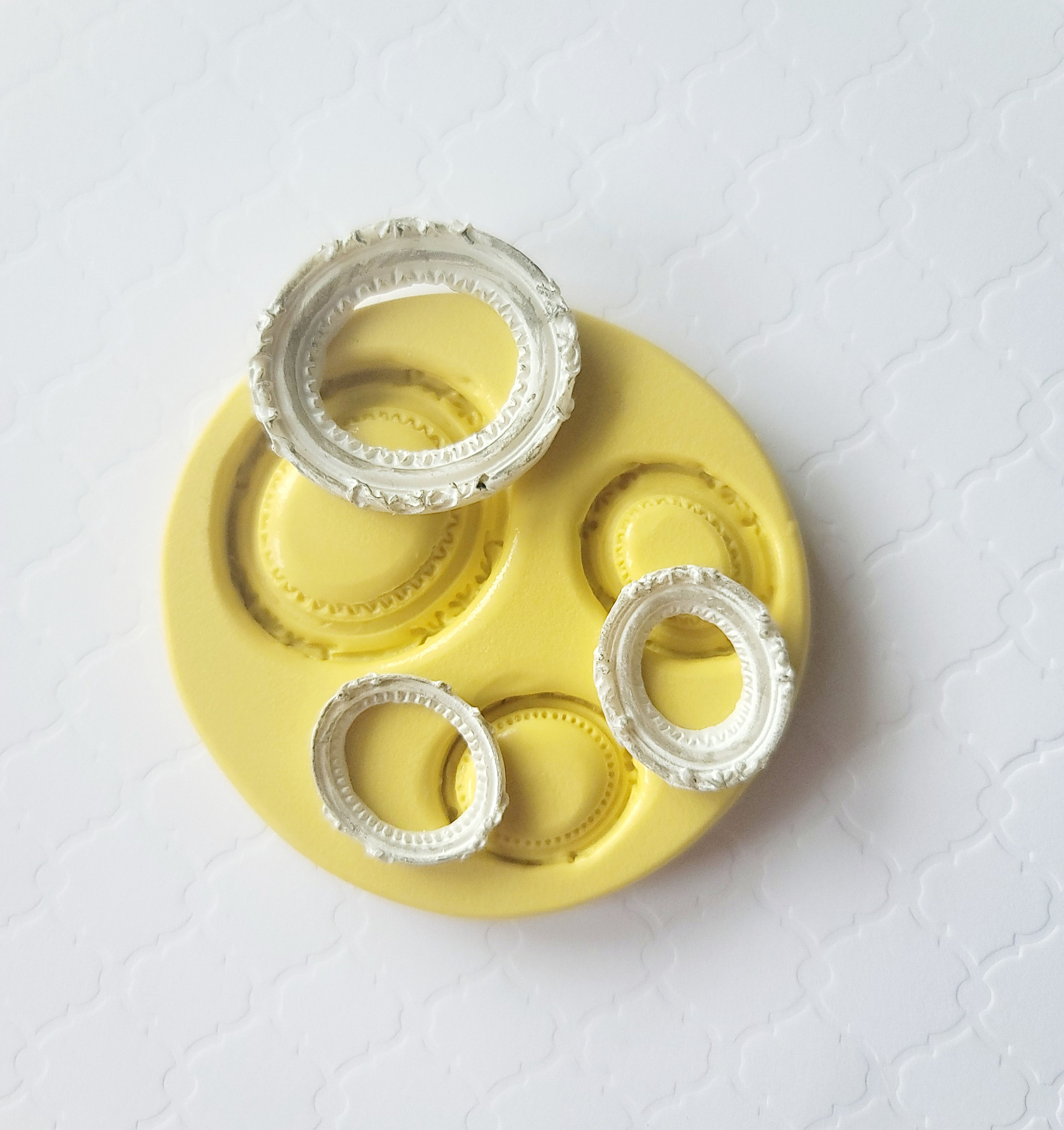Miniature Oval Frames Silicone Mold: Fondant, Clay, Resin - Etsy