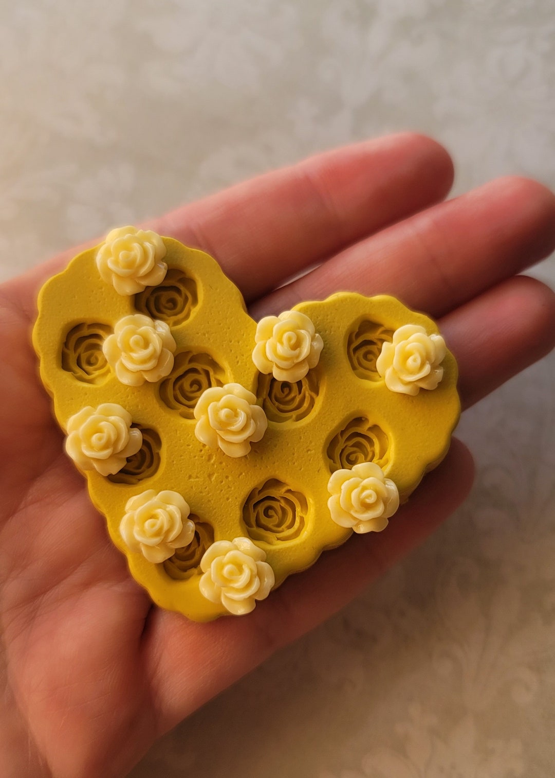 Mini Roses Silicone Mold: Fondant, Clay, Resin, Wax - Etsy