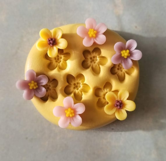 Mini Sakura 12mm Silicone Mold Fondant Chocolate Flowers Mold - Etsy