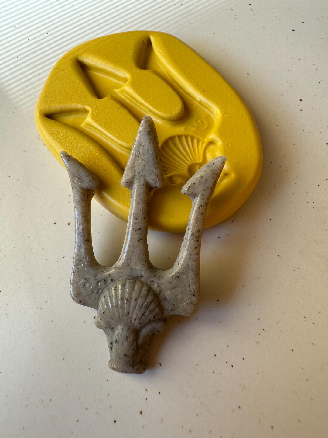 Poseidon Trident Silicone Mold: Food Safe Fondant, Clay, Resin Spear - Etsy