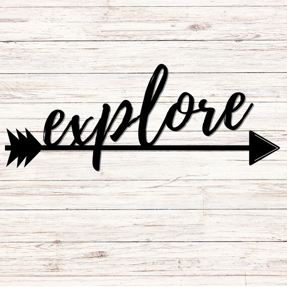 Explore Sign Metal Wall Decor Adventure Signs Travel - Etsy
