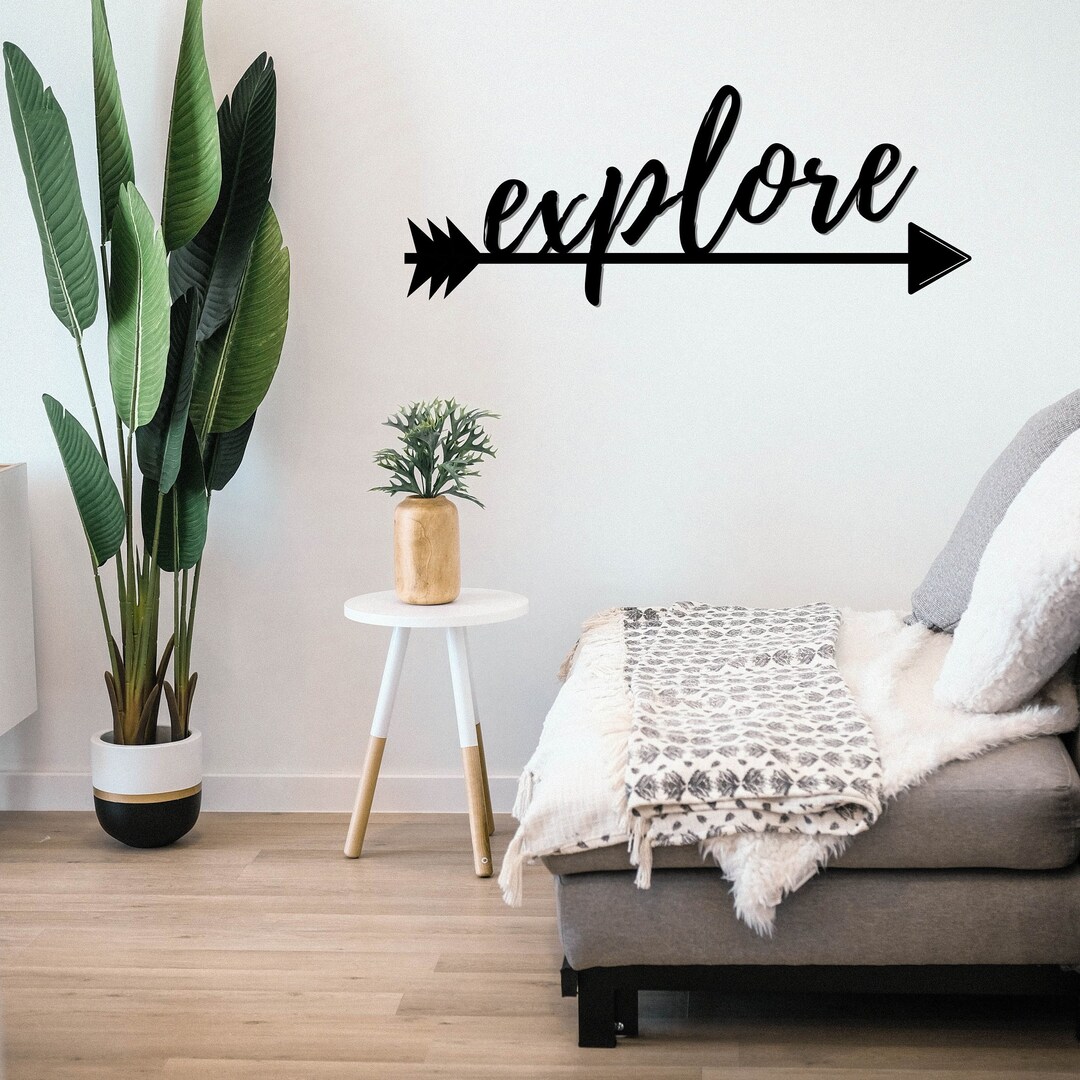 Explore Sign | Metal Wall Decor | Adventure Signs | Travel Decor - Etsy