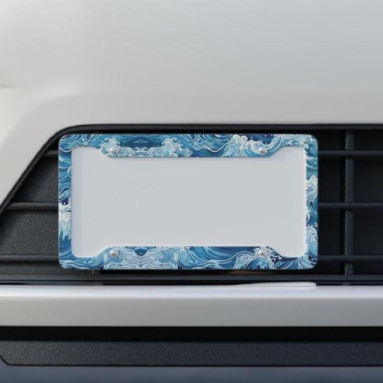 Waves License Plate Frame - Ocean License Plate - Ocean Lover Gift ...