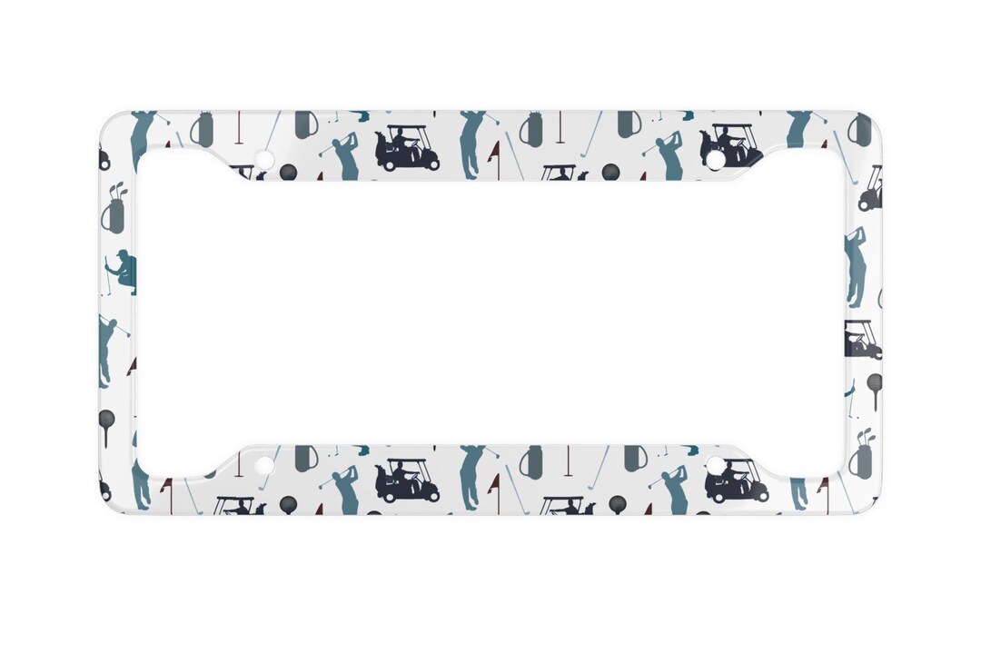 Golf License Plate Frame - Golfing Accessory - Cute Car Accessory for ...