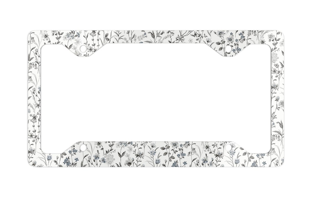 Wildflower in Black License Plate Frame Too Car Accessory Wildflower ...