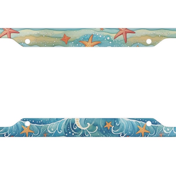 Ocean Themed License Plate Frame - Etsy