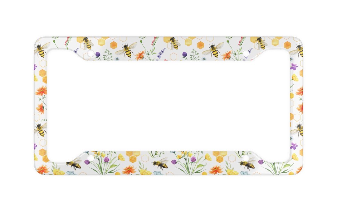 Busy Bee License Plate Frame- Bee License Plate- Beekeeper License ...