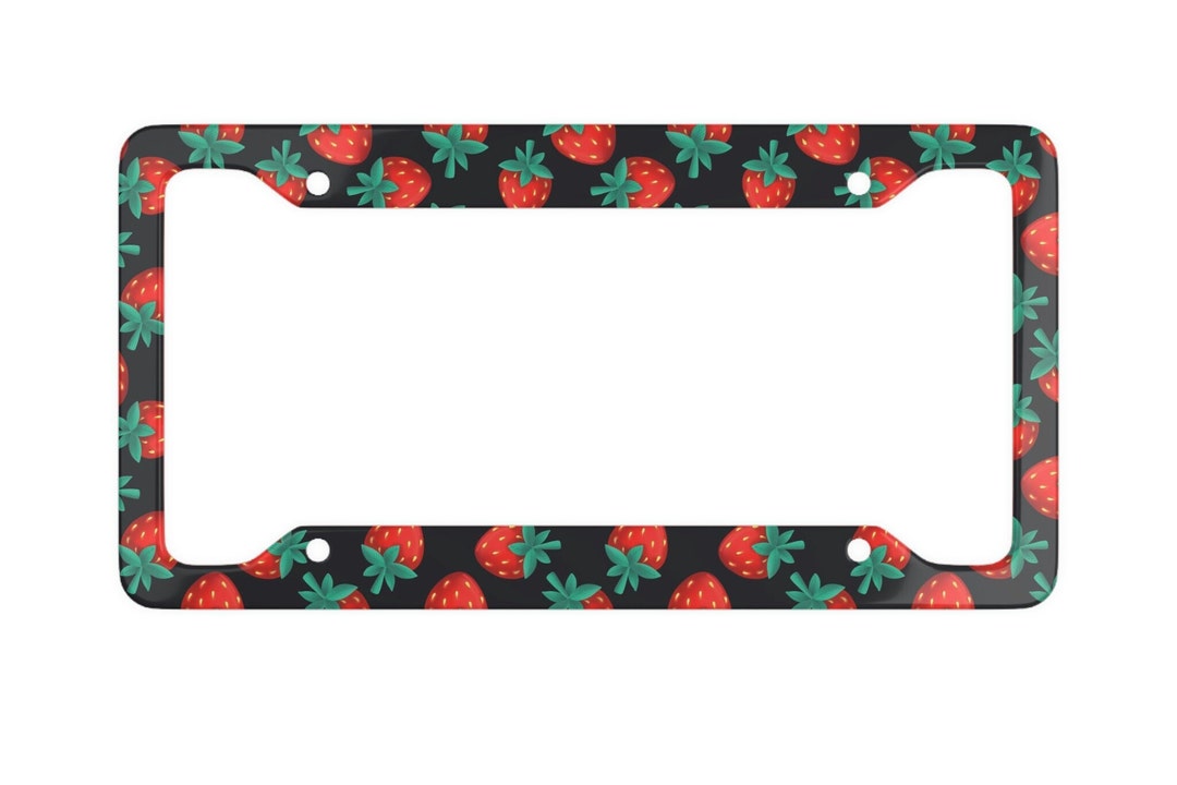 Berry Patch License Plate Frame- Strawberry License Cover- Cute Car ...