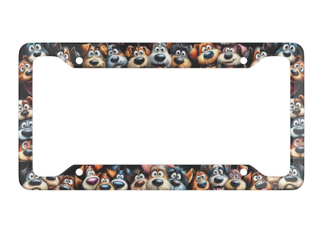Who Let These Dogs Out License Plate Frame- Dog Lover License Cover ...
