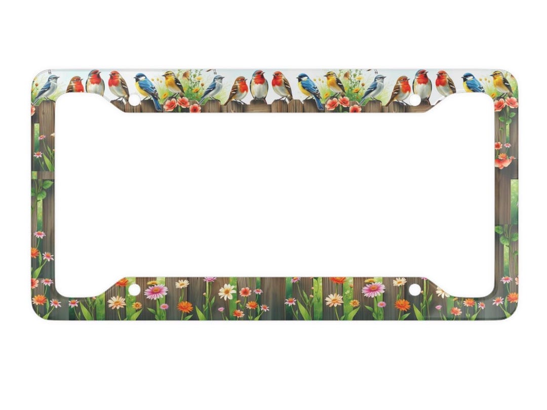 Bird Watch License Plate Frame- Bird License Plate- Avian License Plate ...