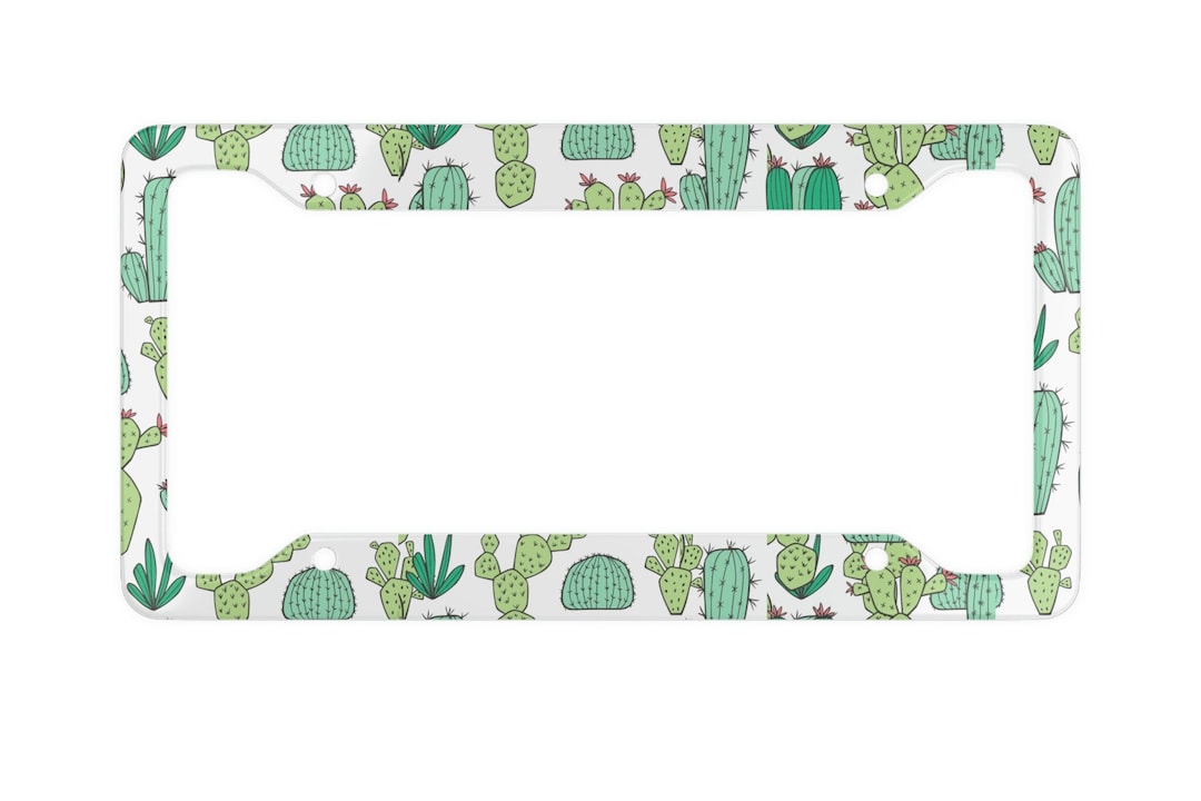 Cactus License Plate Frame - Western License Plate - Southwest License ...