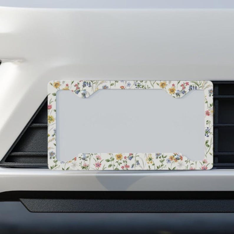 Wildflowers Too License Plate Cover- Car Accessory- Flower License ...