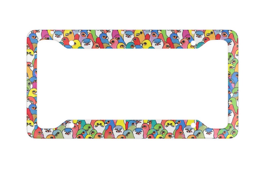 A Million Birds License Plate Frame - Bird License Plate Cover ...