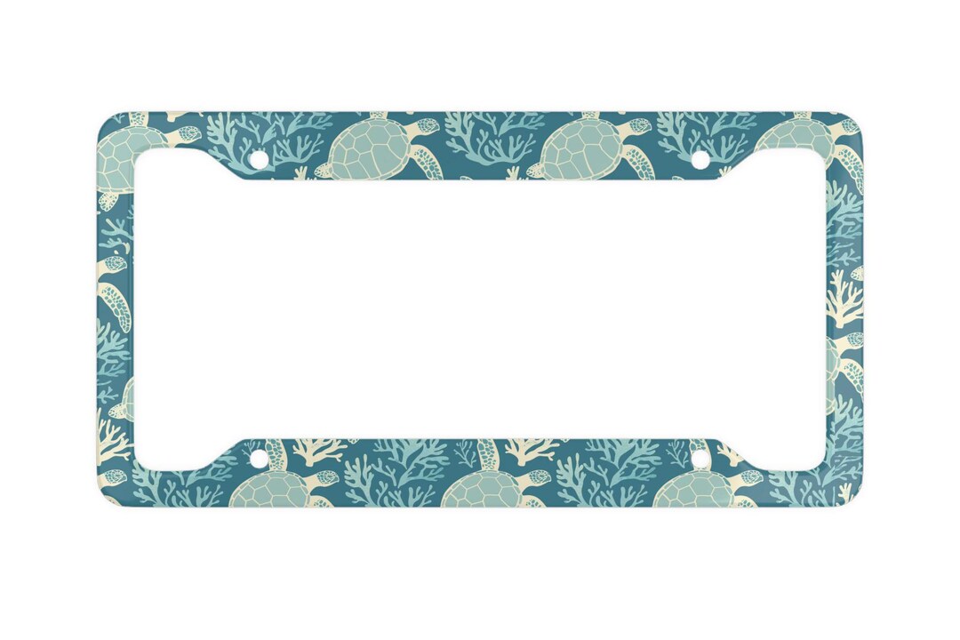 Sea Turtle License Plate Frame 3 - License Plate Frame - Sea Turtles ...