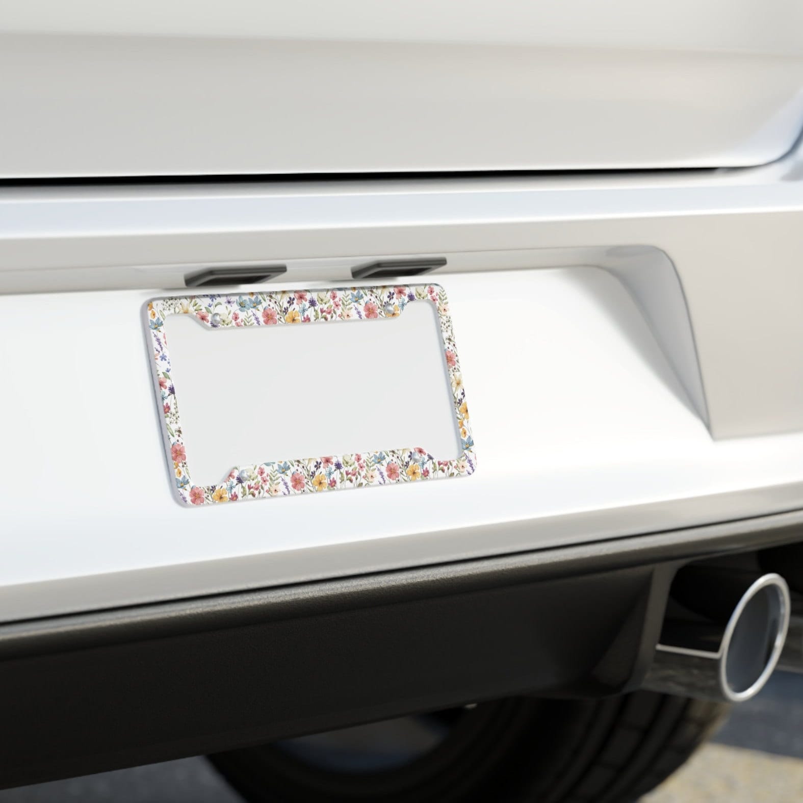 English Wildflowers License Plate Frame Floral License Plate - Etsy