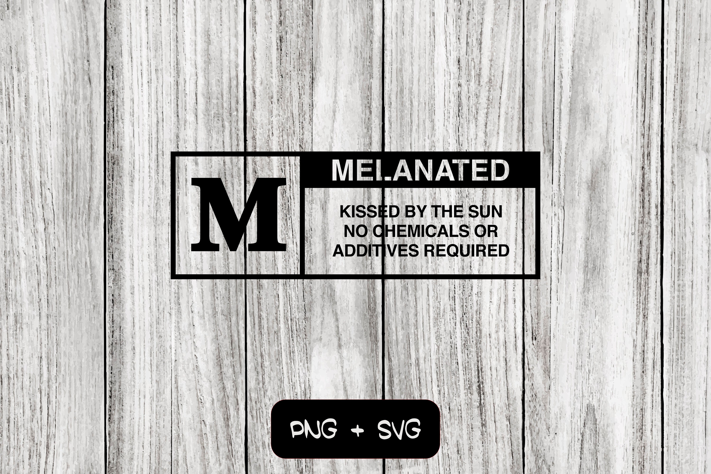 Melanated SVG PNG Files Instant Download - Etsy