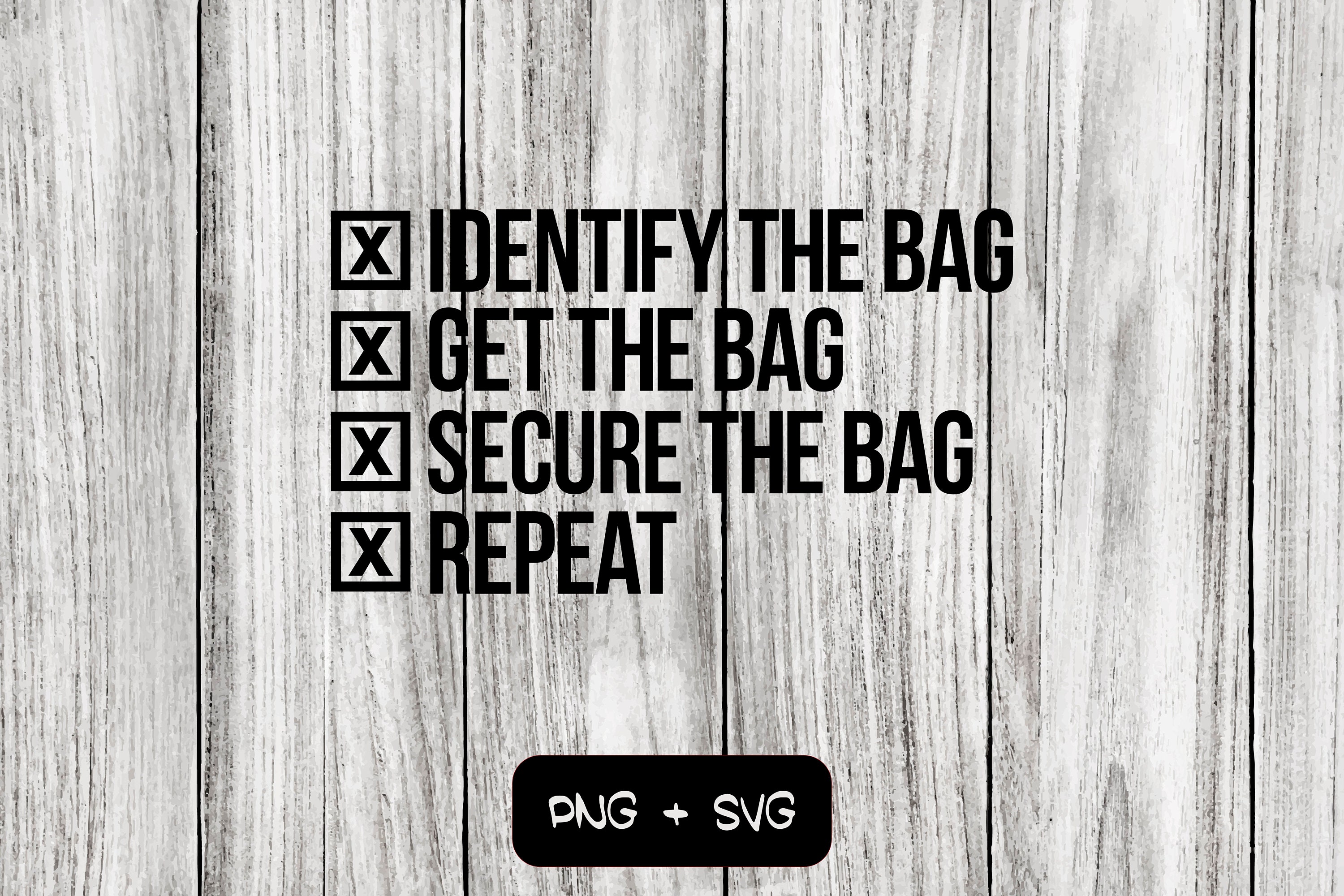 Securing the Bag Instructions SVG PNG Files - Instant Download - Etsy