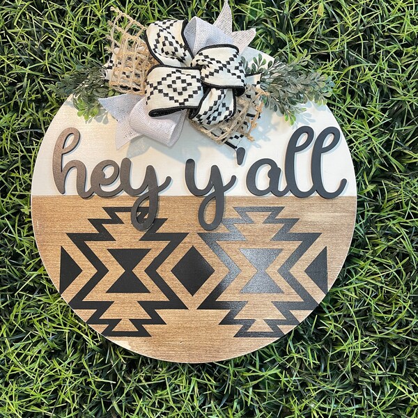 Aztec Door Hanger - Etsy