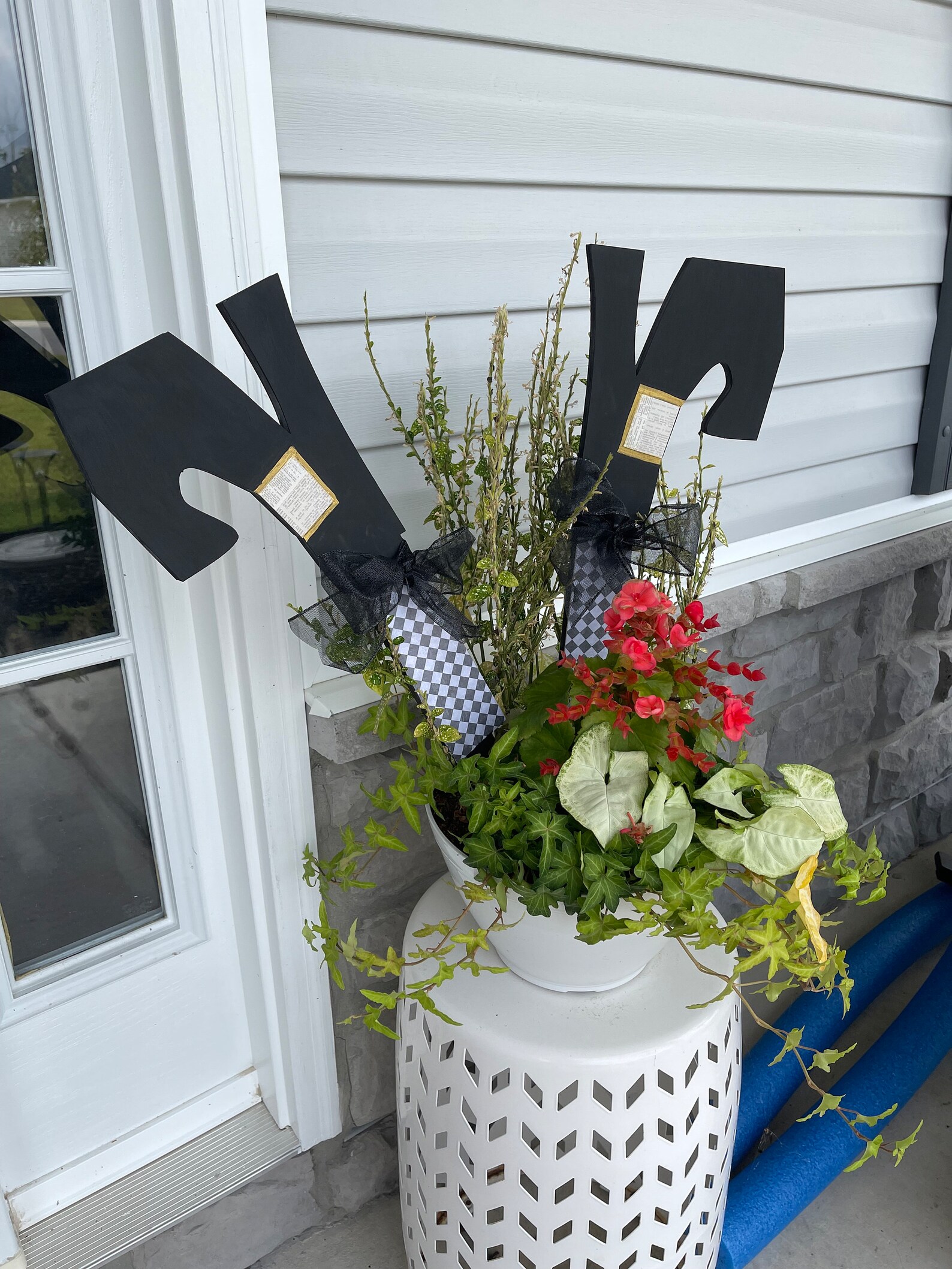 Witch Halloween Decor Witch Feet Plant Stakes Halloween Decor - Etsy