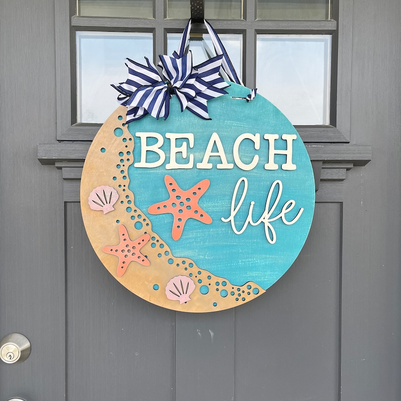 Beach Door Hanger - Etsy