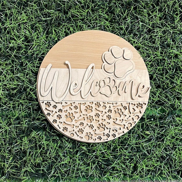 Dog Paw Door Hanger - Etsy