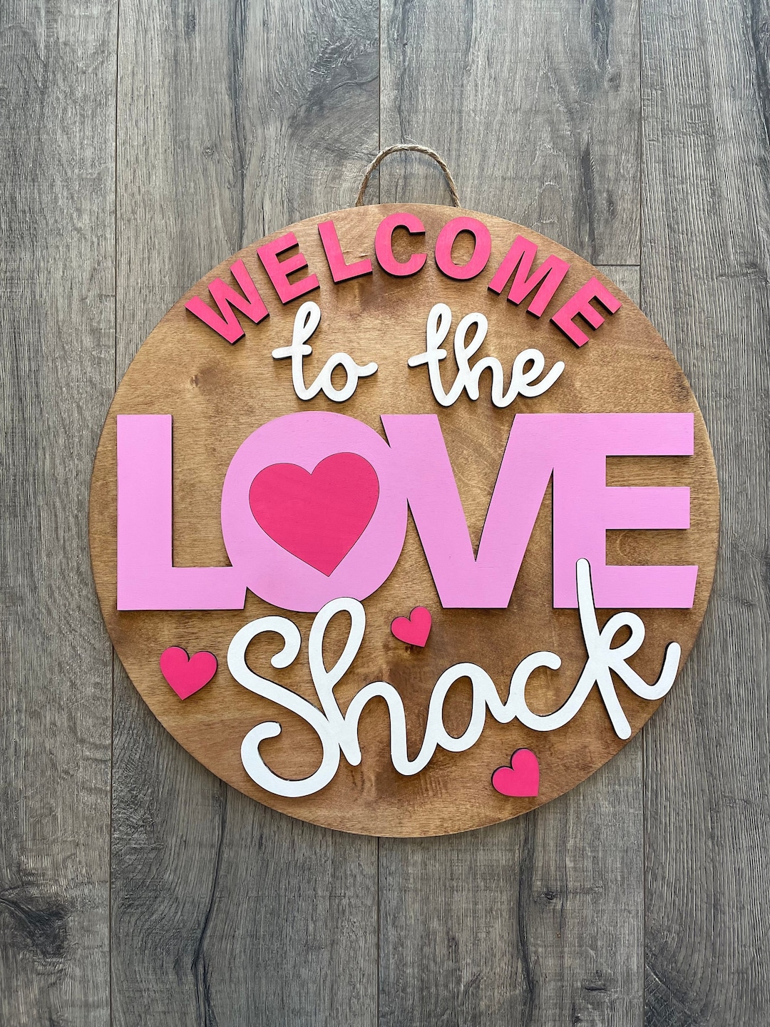 Welcome to the Love Shack Door Hanger/ Valentines Sign/ Front Door Sign ...