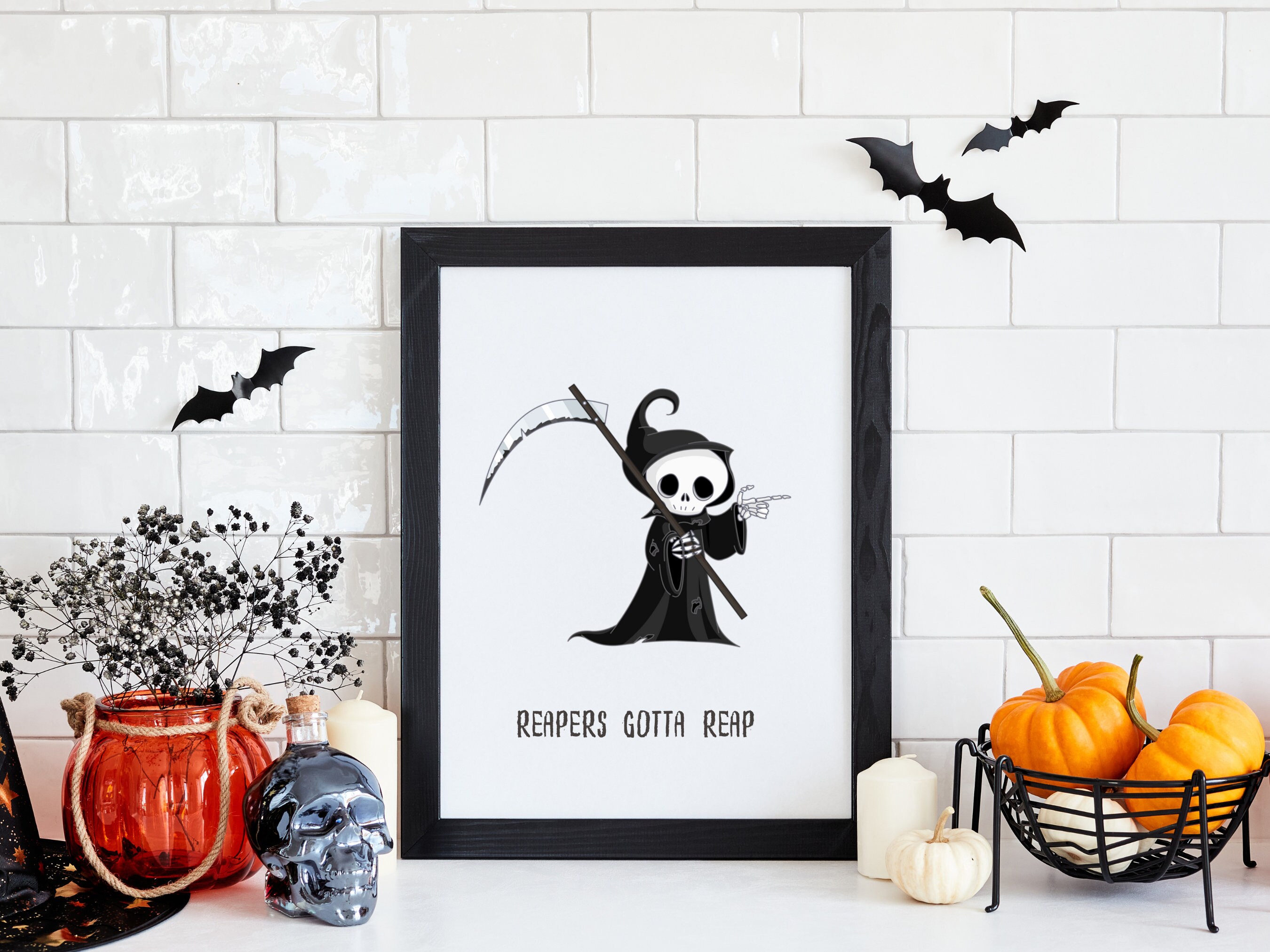 Reapers Gotta Reap Design Download, Fun Halloween Grim Reaper Design ...