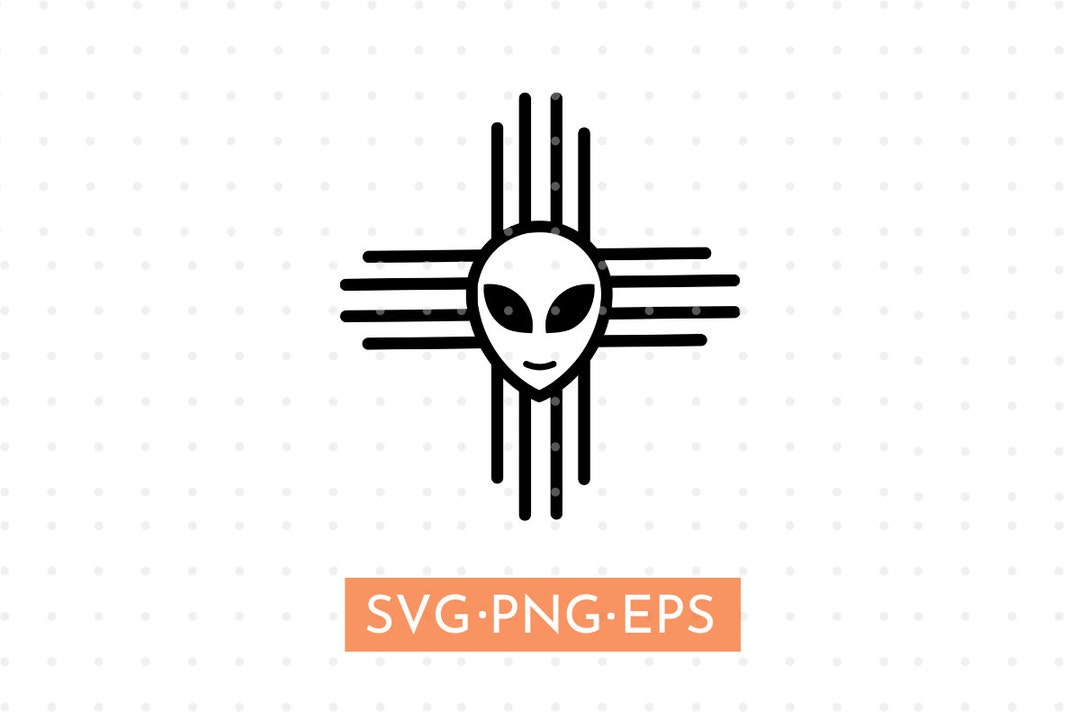 Alien New Mexico Zia Symbol: SVG, PNG, EPS (digital Download) - Etsy