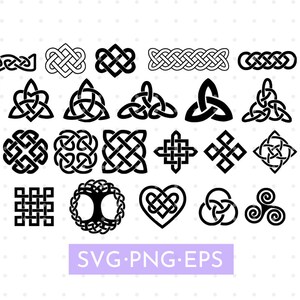 Celtic Knot Svg Clipart Bundle Triquetra Vector Tree of Life Spiritual ...