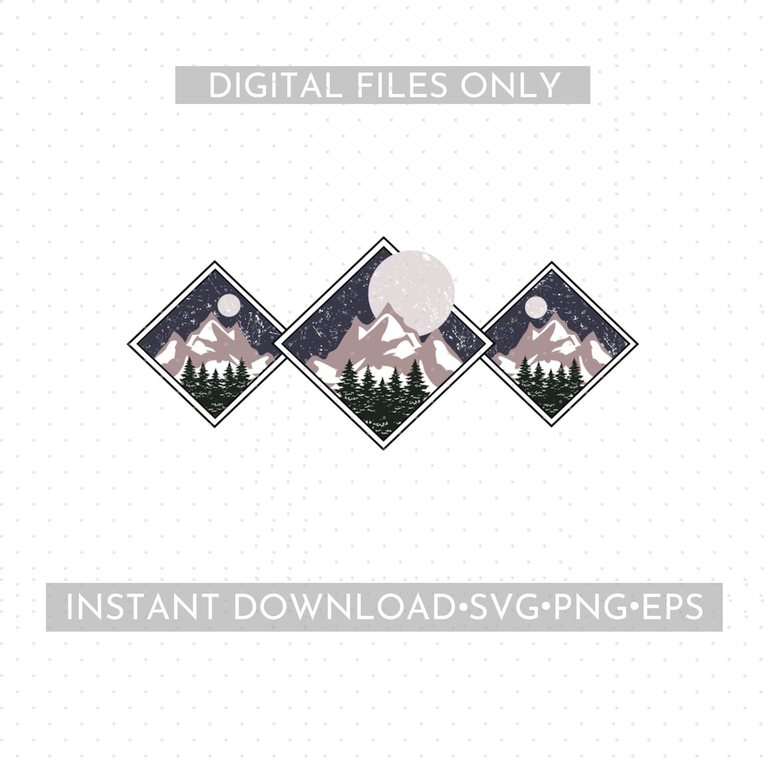 Mountain Landscape Svg Mountain Svg Adventure Svg Outdoors Svg - Etsy