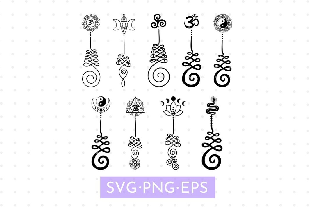 Unalome SVG Bundle: Spiritual Goddess Vector Graphics (digital Download ...