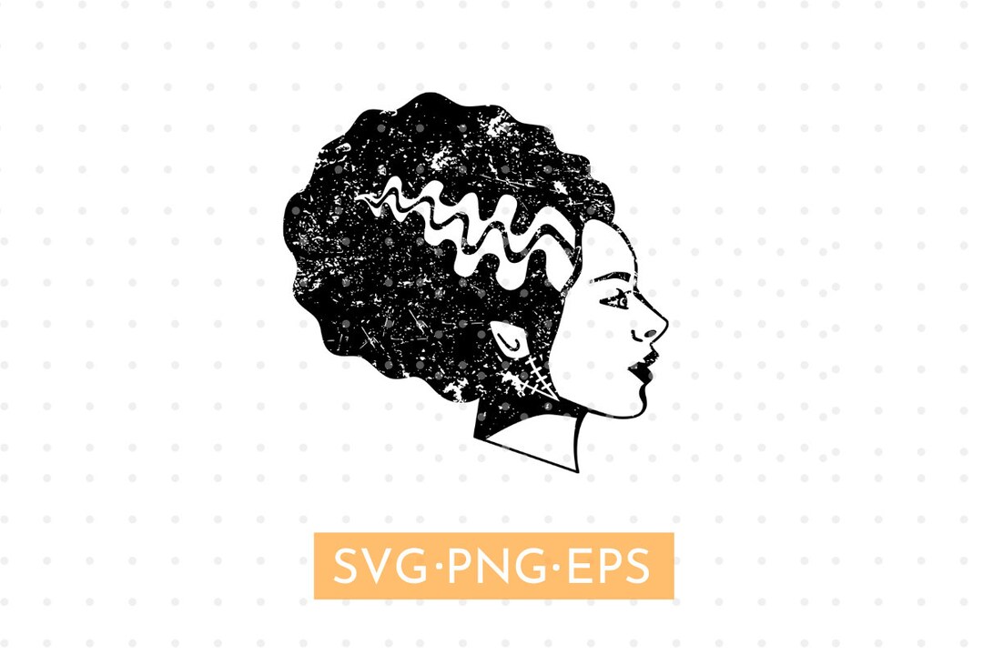 Bride of Frankenstein Svg Halloween Vector Cut File Bride of ...