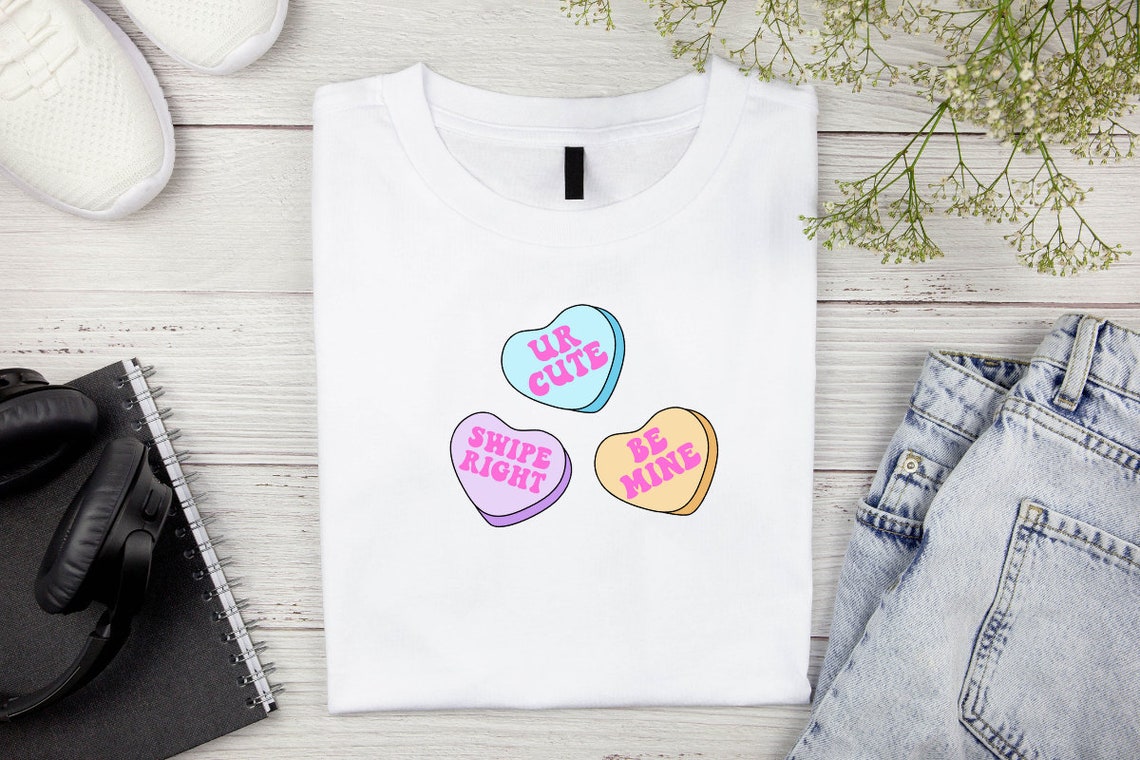 Candy Heart Clipart Bundle Valentines Day Svg Valentines Vector Candy ...