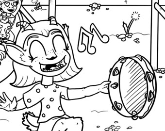 Faun Coloring Page - Etsy