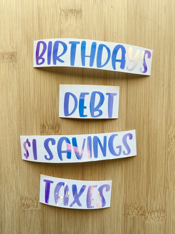 Vinyl Labels for Cash Envelopes Cash Envelope Labels - Etsy