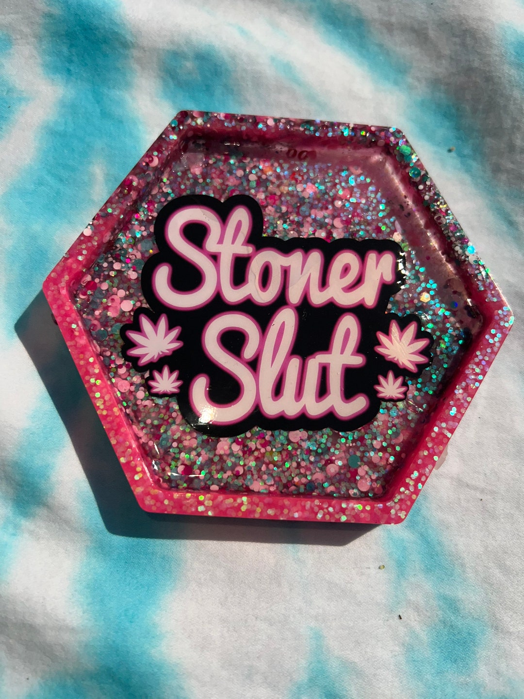 Glitter Dump Coaster for the True MVP - Etsy