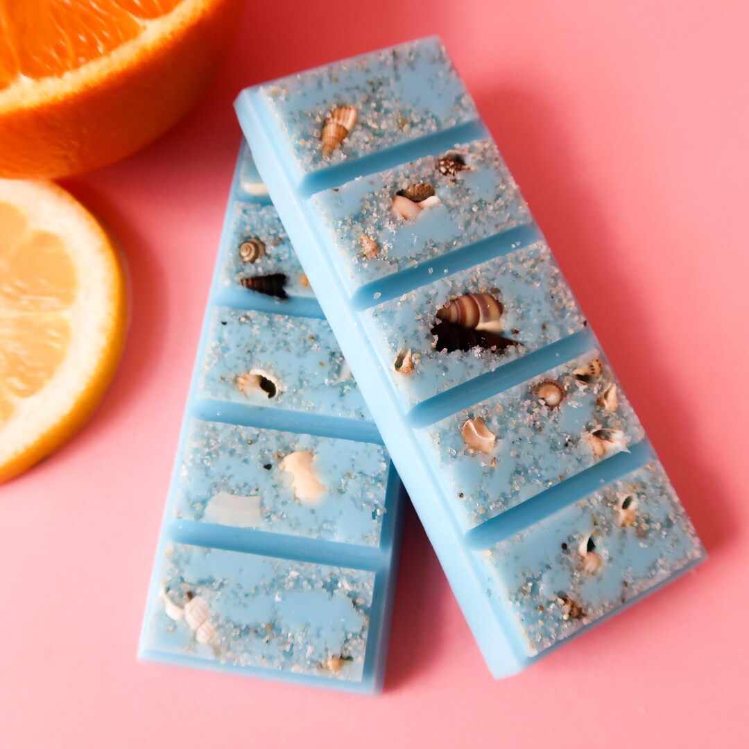 Ocean Breeze Wax Melt | Sea Salt Citrus Moss | Ocean Blue Snap Bar With ...