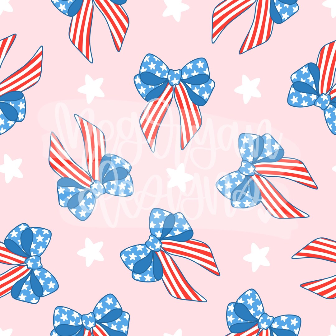 Coquette Pattern | Bow Pattern | Seamless Pattern | Repeat Pattern ...