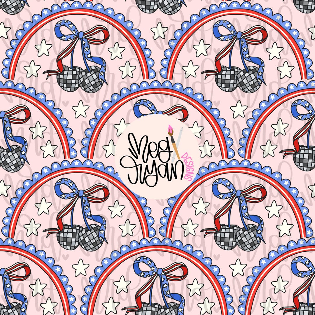 Preppy Cherry Pattern | Coquette Pattern | Disco Cherry Pattern ...