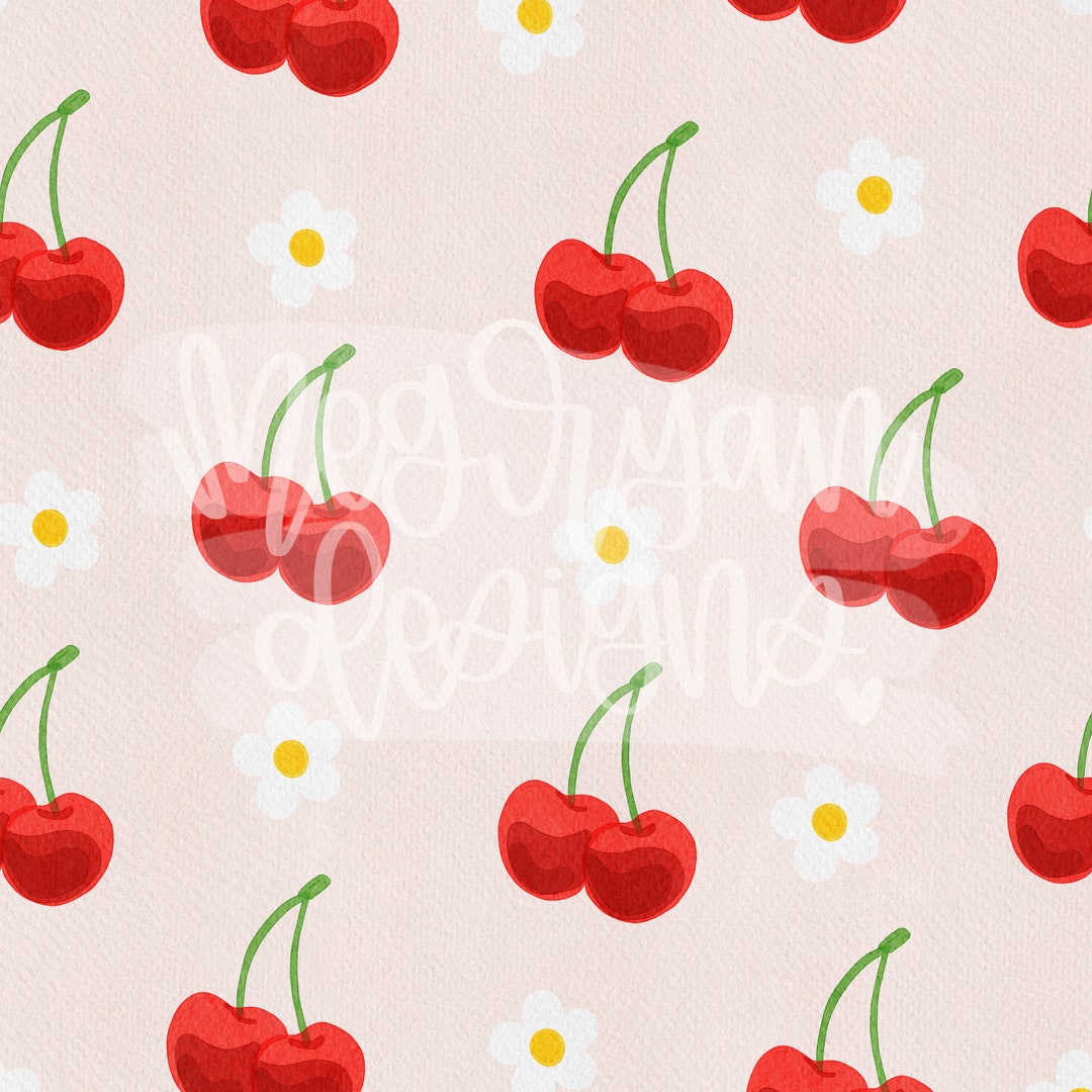 Cherries Pattern | Floral Pattern | Seamless Pattern | Repeat Pattern ...